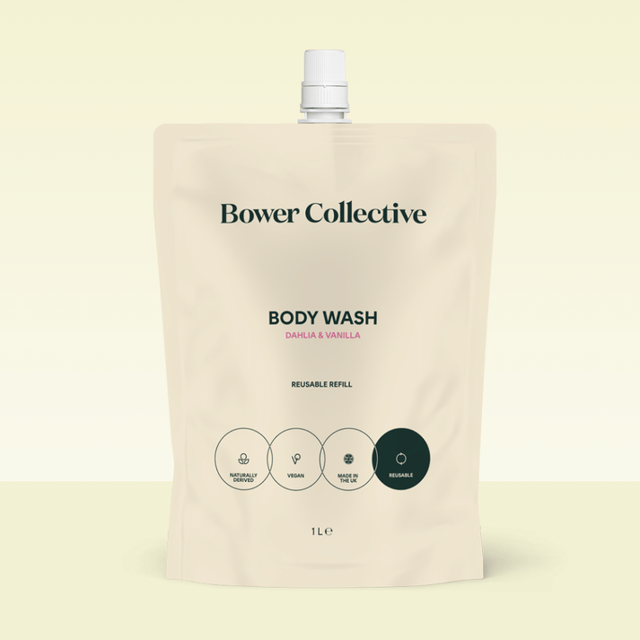 Bower Body Wash Refill – Dahlia & Vanilla 1L | Bower Collective