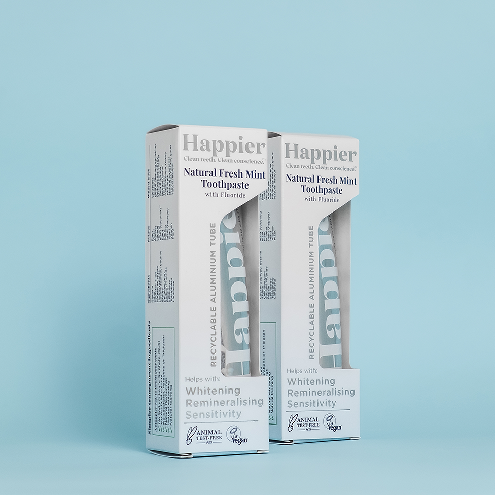 Happier Remineralising Fresh Mint Toothpaste - 75ml – Bower Collective