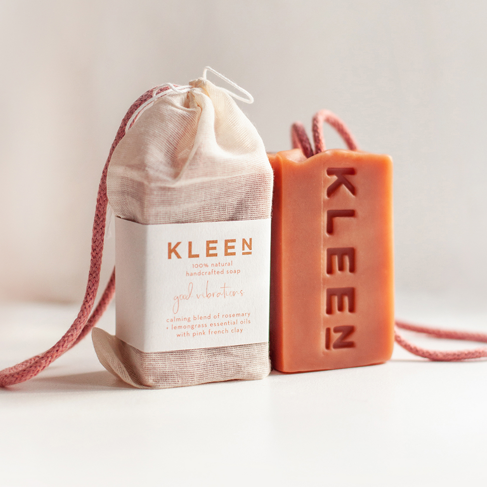 Kleen 100% Natural Soap, Rosemary and Grapefruit, 160g | Bower Collective