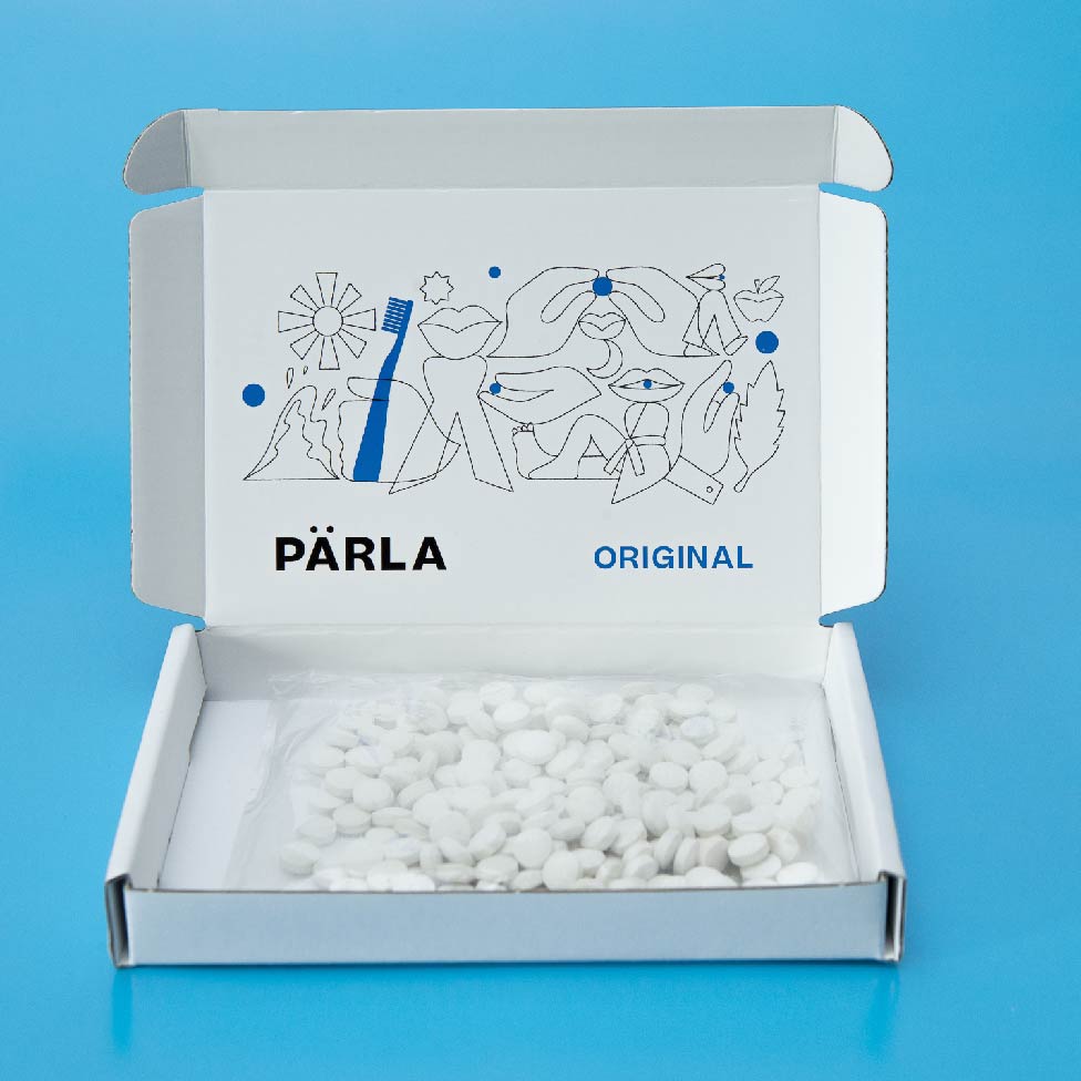 PÄRLA ORIGINAL Naturally Whitening Toothpaste Tabs – Bower Collective